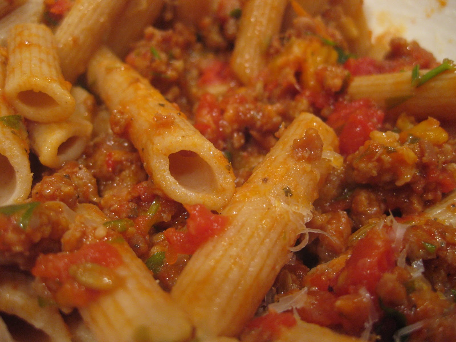 Sausage Ragu with Penne Pasta